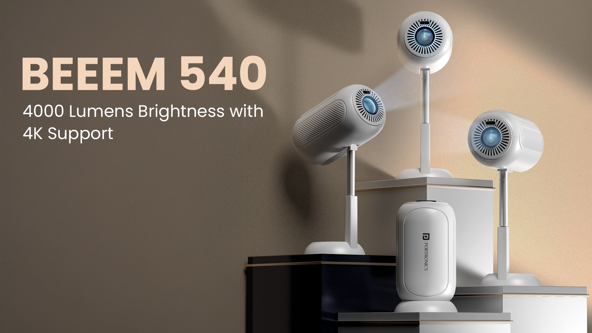 Portronics launches Beem 540 projector with Android 13, 4K support ...