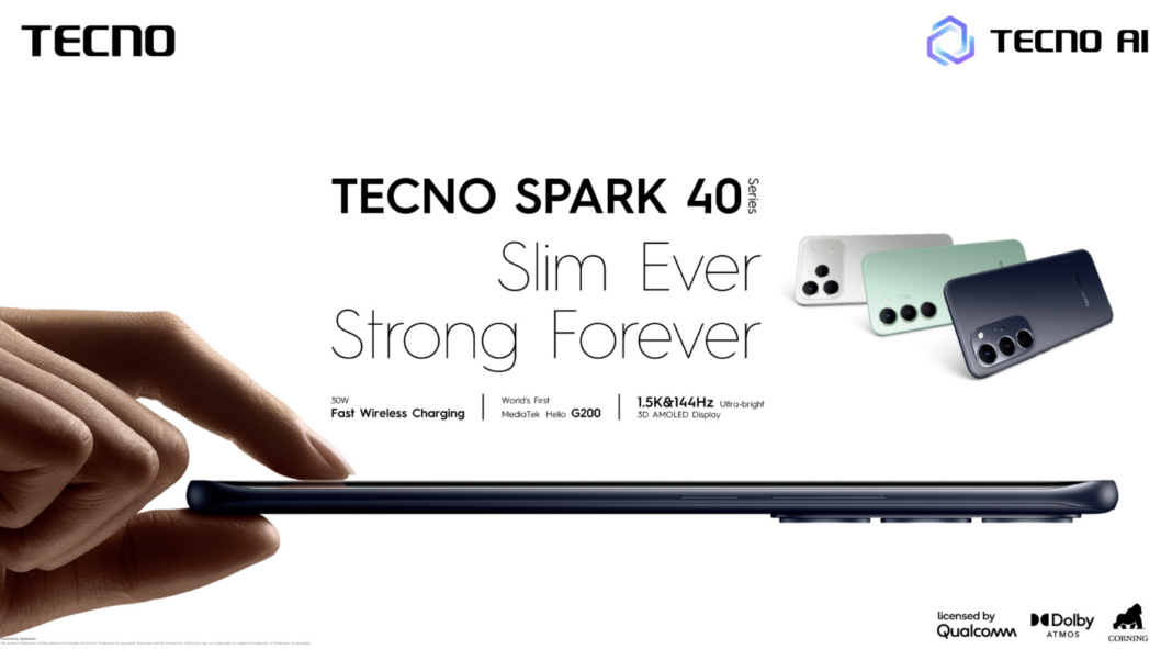 TECNO Launches SPARK 40 Series with Ultra-Slim Design and Powerful AI ...
