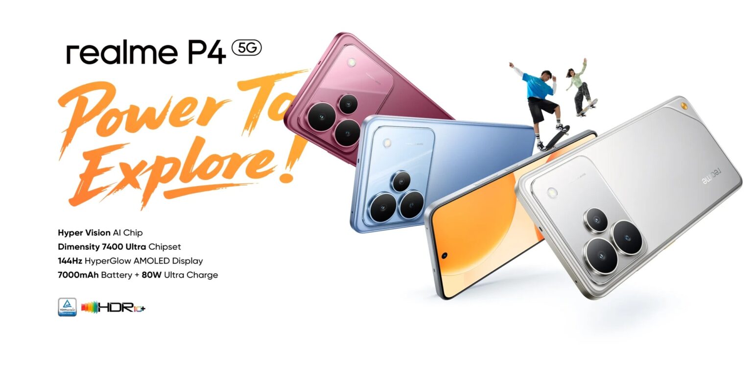 Realme P4 5G with 144Hz AMOLED, Dimensity 7400 Ultra and 7000mAh ...