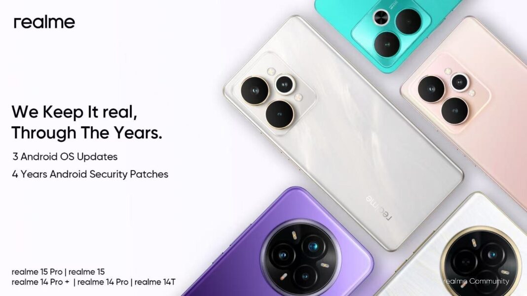 Realme 15 and 14 Series to Get 3 Android Updates and 4 Years of ...