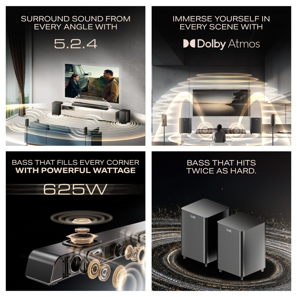 boAt Aavante Prime 6250DA and 7050DA Dolby Atmos Soundbars to Launch in ...