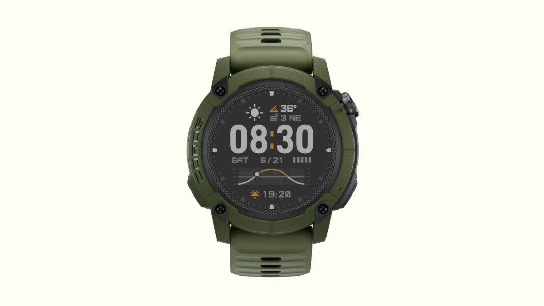 Coros launches Nomad smartwatch with 1.3" MIP display, 50m water ...