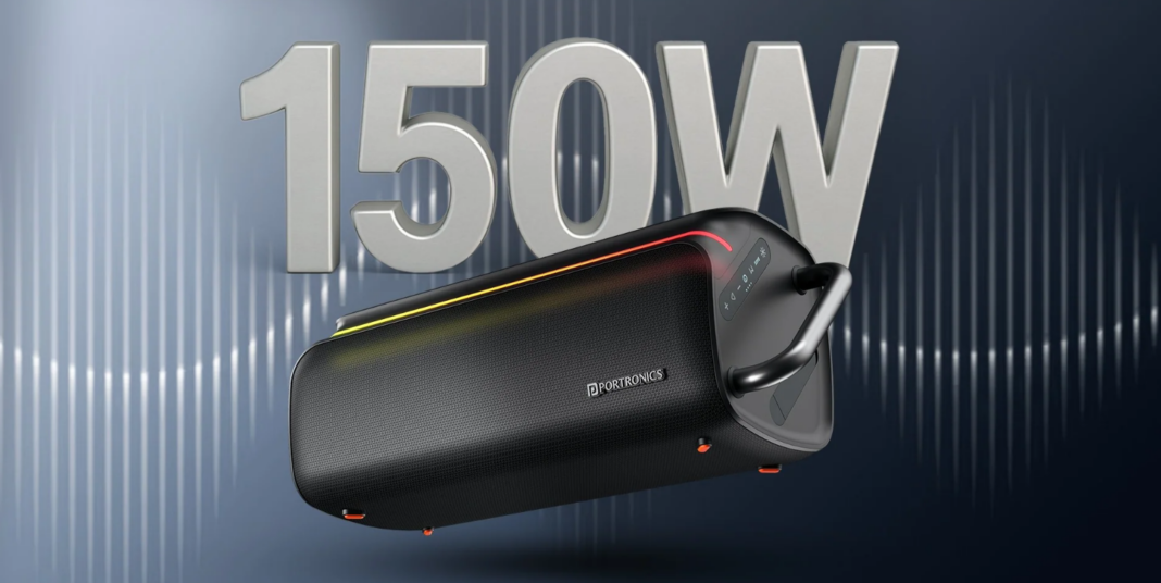 Portronics launches Nebula X 150W wireless party speaker with karaoke ...