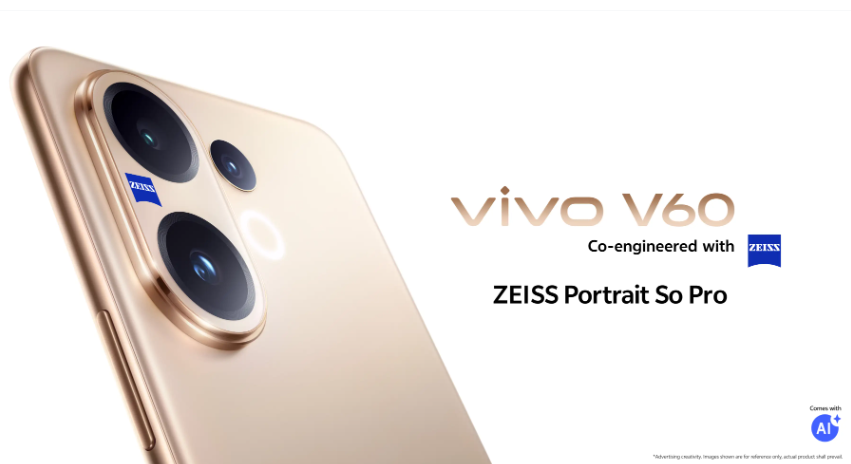 Vivo V60 launches with 6,500mAh battery, Snapdragon 7 Gen 4, and 50MP ...