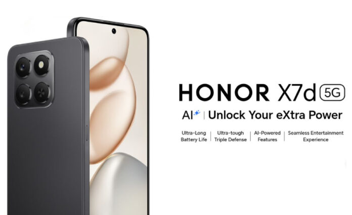 Honor X7d 5G launches with Snapdragon 6s Gen 3, 6500mAh battery