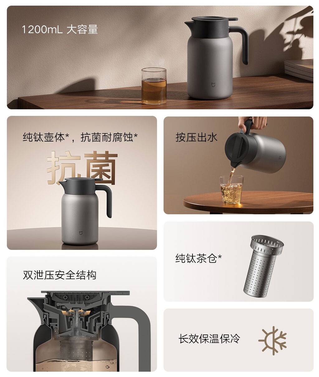 Xiaomi launches Mijia Titanium Thermos 1.2L with pure titanium body ...