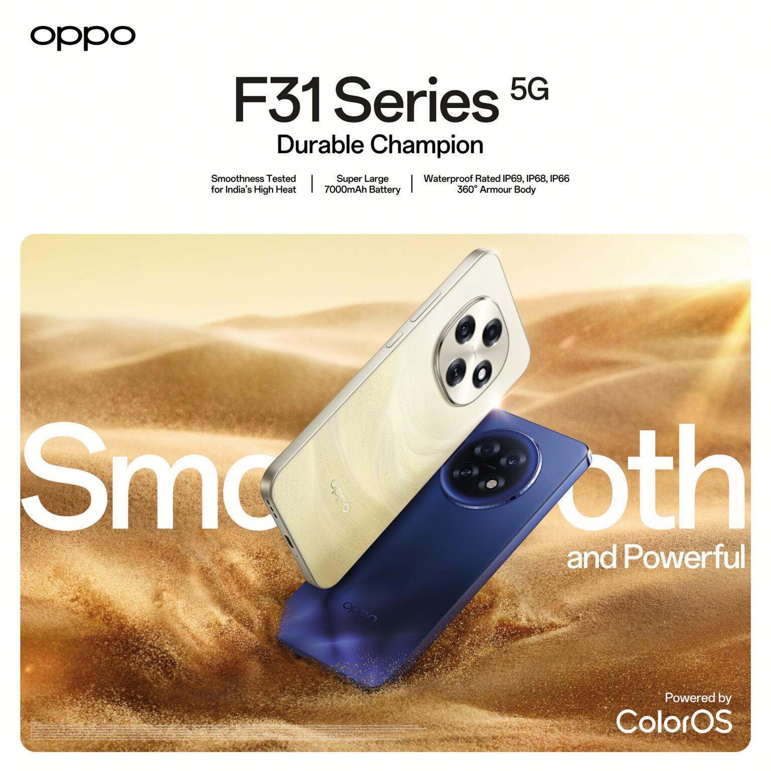 Upcoming Oppo F31 series durability tested for up to 43°C high ...