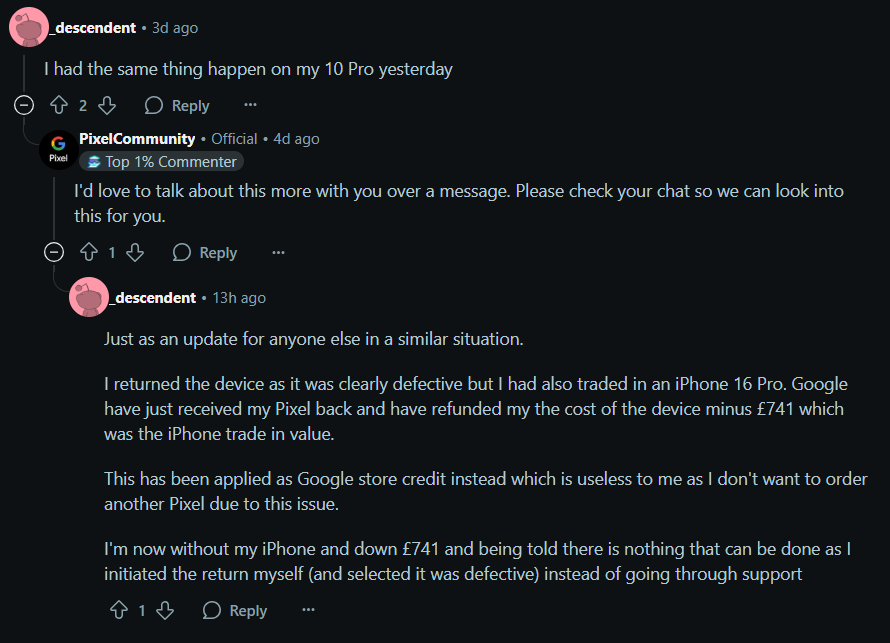 Pixel 10 Pro users hit by display issues within days of purchase - Gizmochina