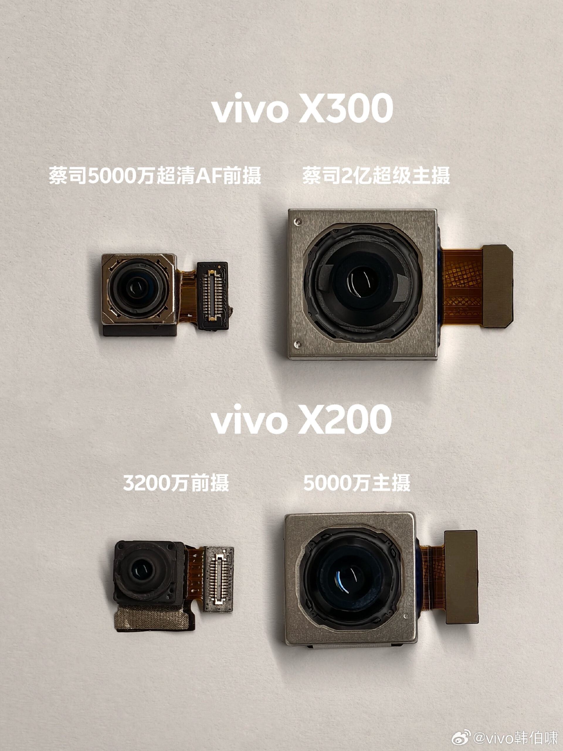 Vivo X300, X300 Pro periscope, primary, selfie cameras specifications ...