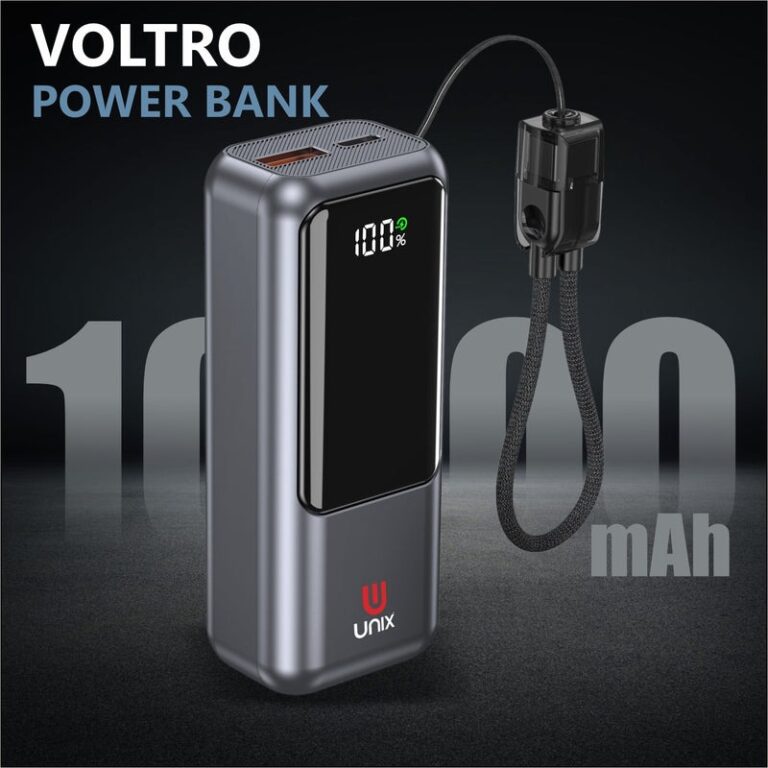Unix Voltro Power Bank with 10,000mAh and 22.5W Fast Charging Launched ...