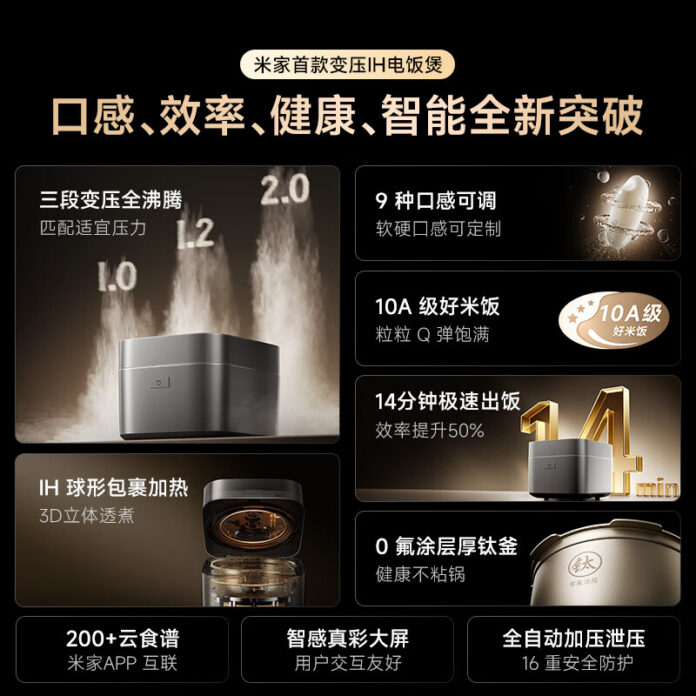 Xiaomi launches its first smart variable pressure IH rice cooker with ...