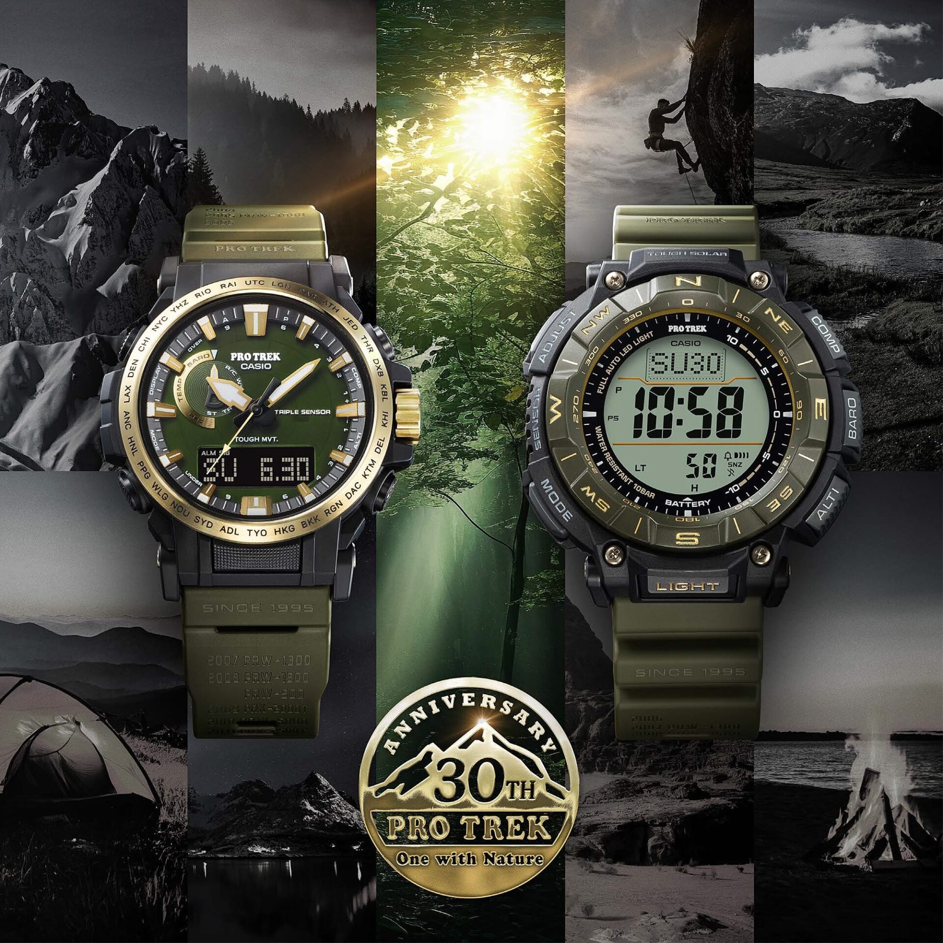 Casio Reveals 30th Anniversary Pro Trek PRW-61ANS-3 and PRG-340ANS-3 ...