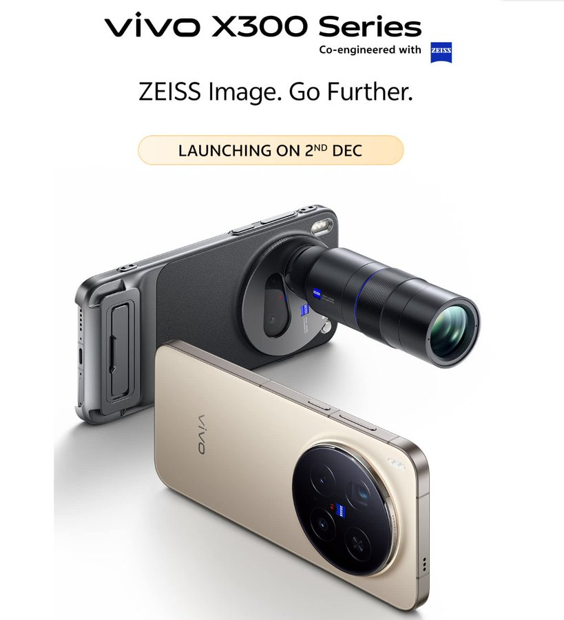 Fresh leak tips Vivo X300, X300 Pro prices for India, plus the camera kit