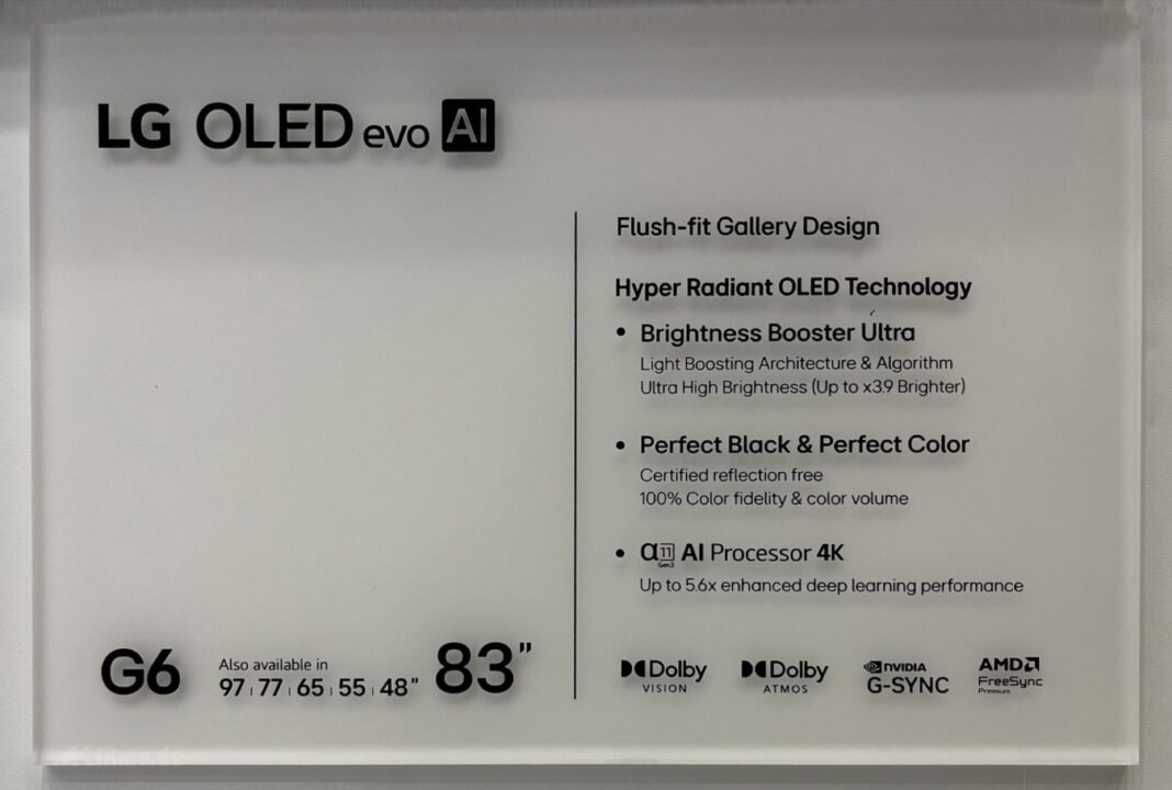 LG G6 and W6 OLED TVs leak with brighter “Hyper Radiant” panel - Gizmochina