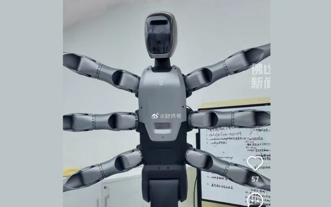 Midea unveils Miro U, the world’s first six-arm wheel-leg humanoid ...