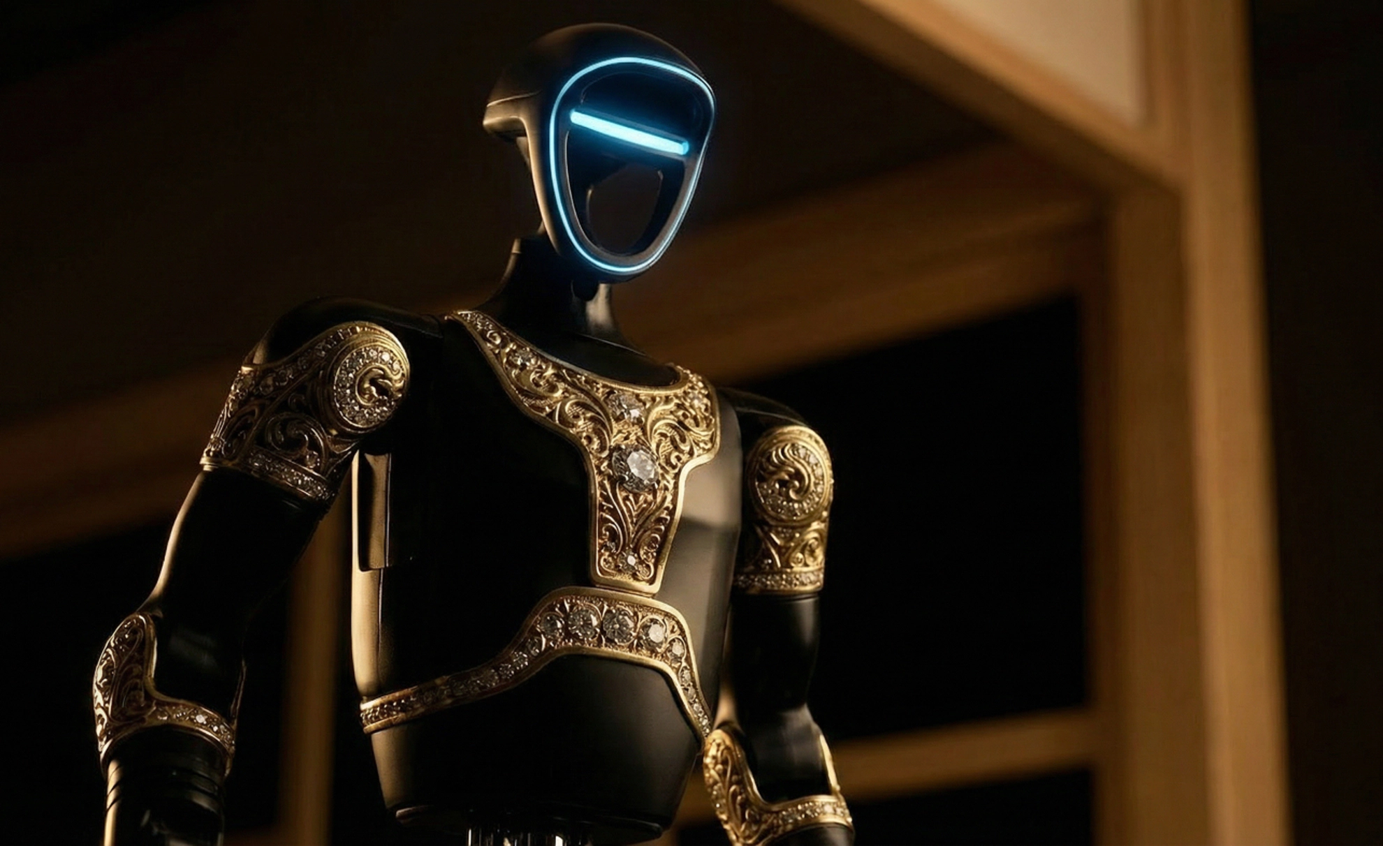 Caviar unveils world’s first luxury humanoid robot dressed in gold ...
