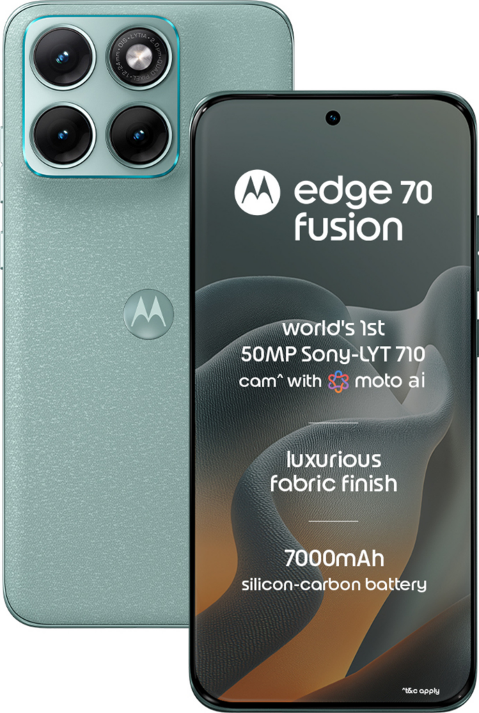 Motorola Edge 70 Fusion launched with 144Hz AMOLED display and 7000mAh ...