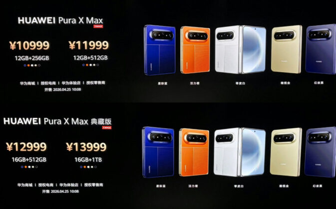 Huawei Pura X launches as first wide book-style foldable with Kirin ...