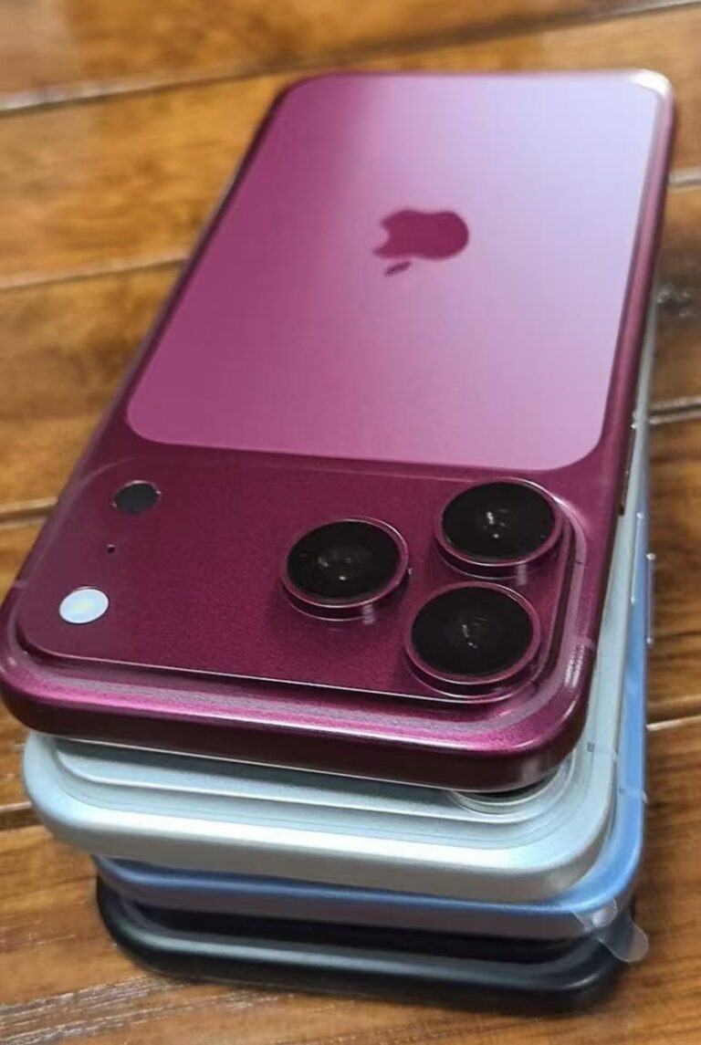 Phone 18 Pro dummy units reveal four color options, including "Dark ...