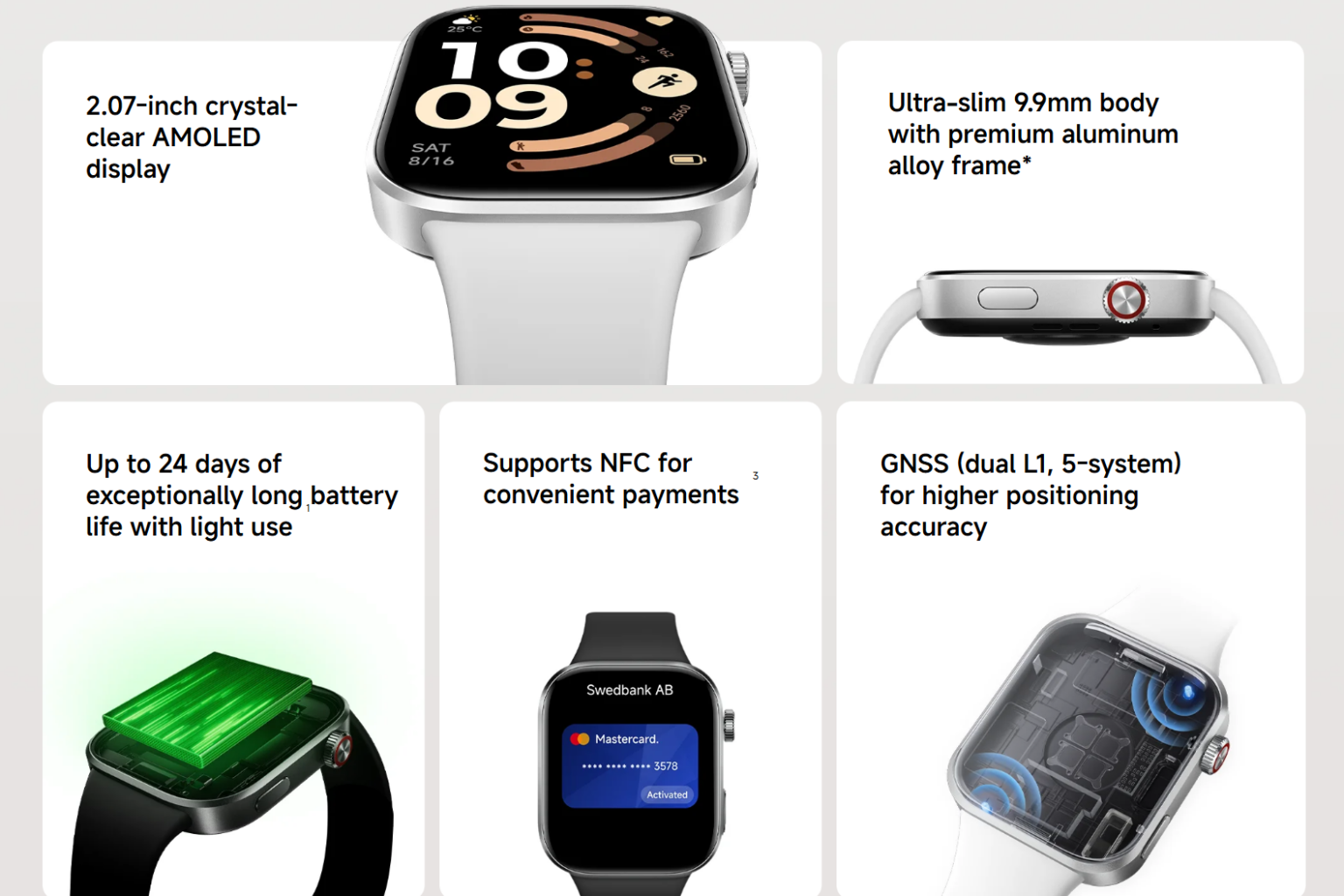 Xiaomi’s Redmi Watch 6 has gone international with a 24-day battery ...