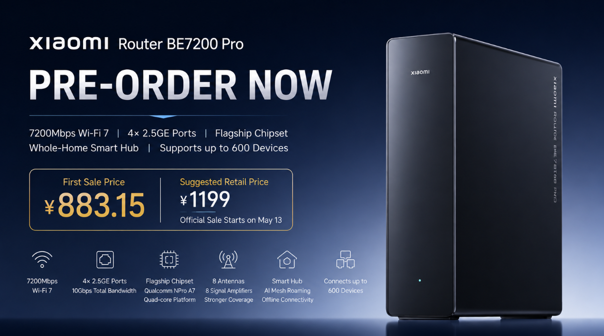 Xiaomi’s New BE7200 Pro Router Brings Flagship WiFi 7 Features at a ...