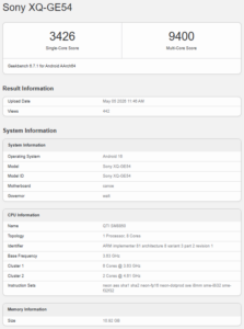 Sony Xperia 1 VIII Amazon listing, Geekbench reveals specs ahead of ...