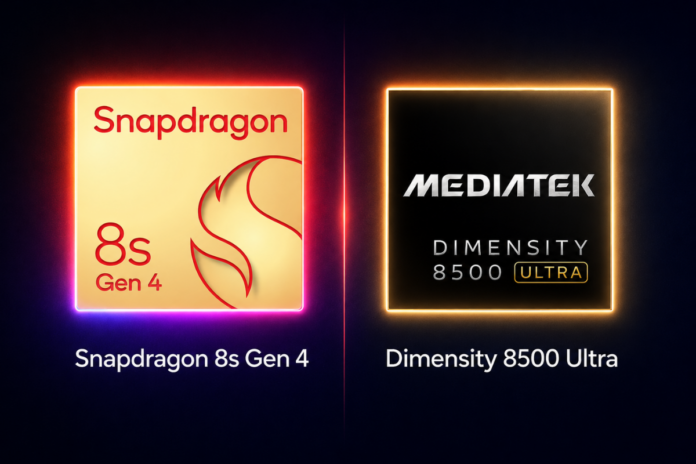 Snapdragon 8s Gen 4 vs Dimensity 8500 Ultra: Benchmark score, spec ...